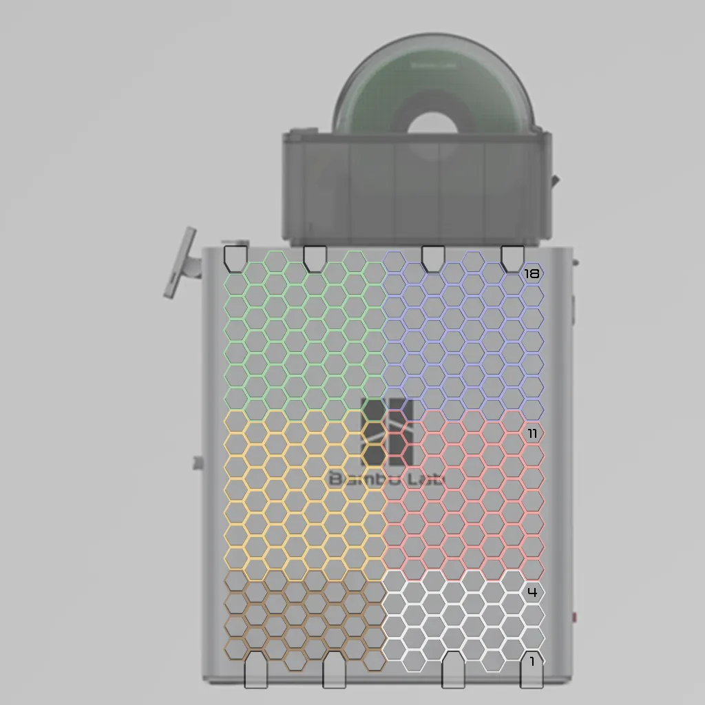 Bambu lab printer wall honeycomb storage wall - Free 3D Print Model ...