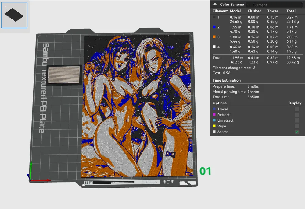 布尔玛 X 安卓18 HUEFORGE (NSFW) 来自 Kingkazin420MakerWorld：免费下载 3D 模型