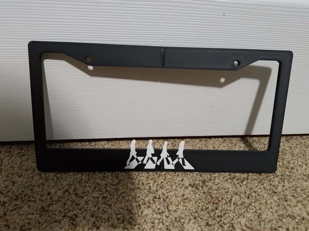 The Beatles License Plate Frame Remixed by jvg.network - MakerWorld