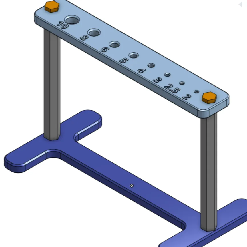 T-Handle Allen Key Organizer Rack by JohnnyFeng - MakerWorld