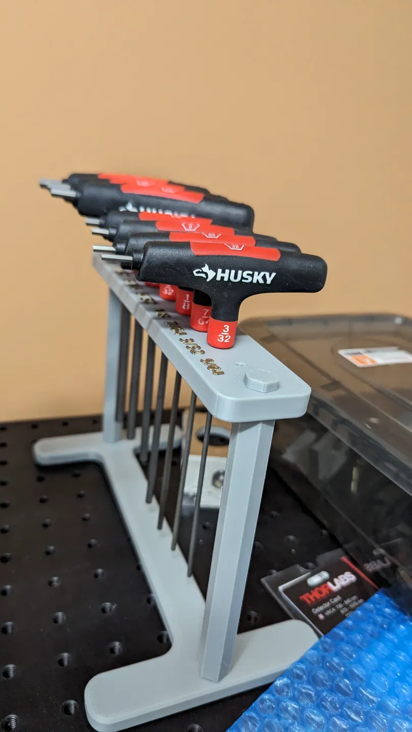 T-Handle Allen Key Organizer Rack by JohnnyFeng - MakerWorld