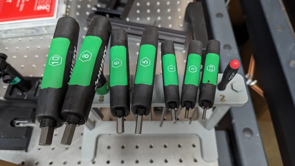 T-Handle Allen Key Organizer Rack by JohnnyFeng - MakerWorld