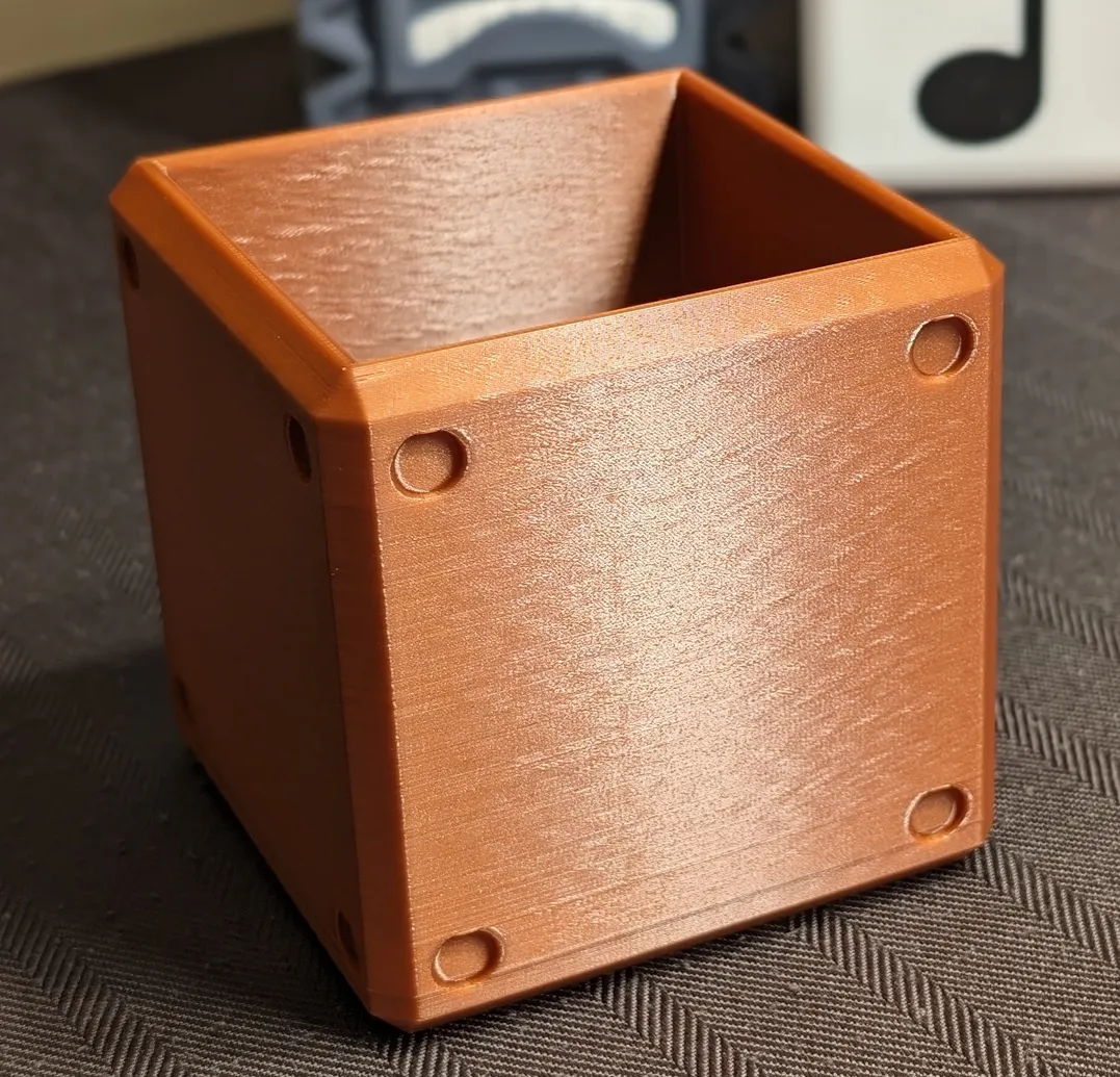 Planter Empty Block Super Mario Self-Watering 3" by anselor - MakerWorld