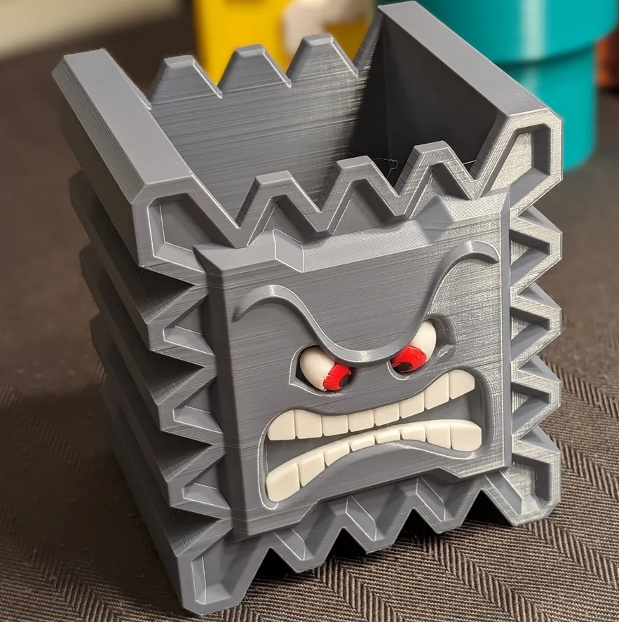 Planter Empty Block Super Mario Self-Watering 3" by anselor - MakerWorld