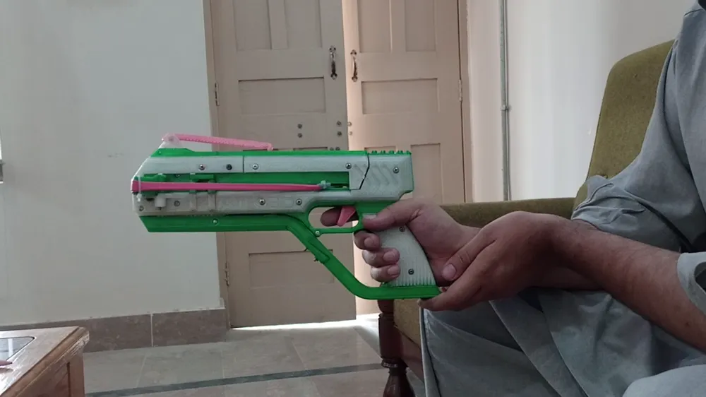 Fully 3D printed 5 rounds slingshot Gun by Shoaib Khan - MakerWorld
