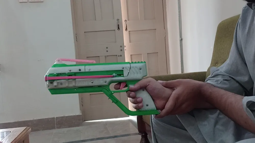 Fully 3D printed 5 rounds slingshot Gun by Shoaib Khan - MakerWorld