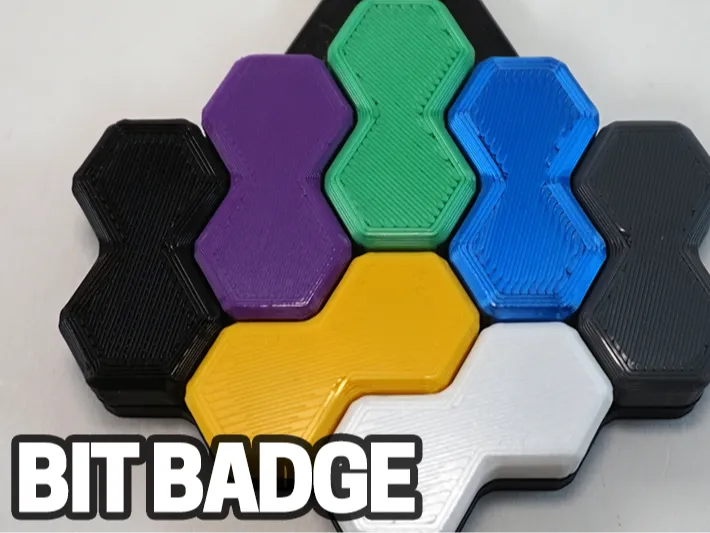 Bit Badge: customisable lanyard badge by SilentMode - MakerWorld