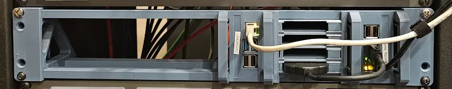 Raspberry Pi 4 19 2u Rack Mount V2 Remixed By Commputethis Makerworld