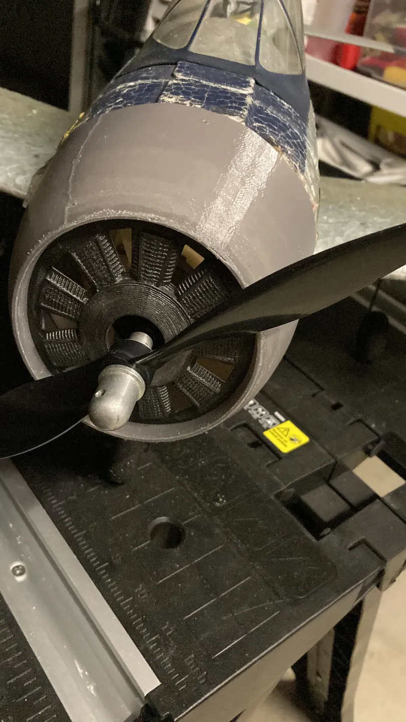 Cowl for Trojan T-28 with Radial engine Remixed by Duke_AdY - MakerWorld