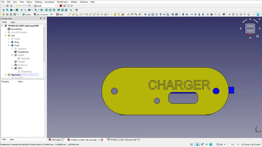 TP4056 LX-LCBST Charger Module Mount Parametric Remixed by projectronic ...