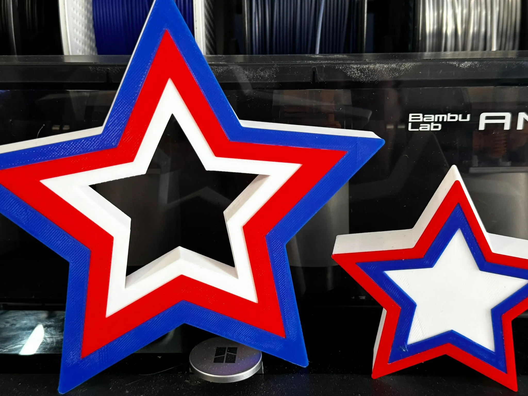 American Star Decoration - Free 3D Print Model - MakerWorld
