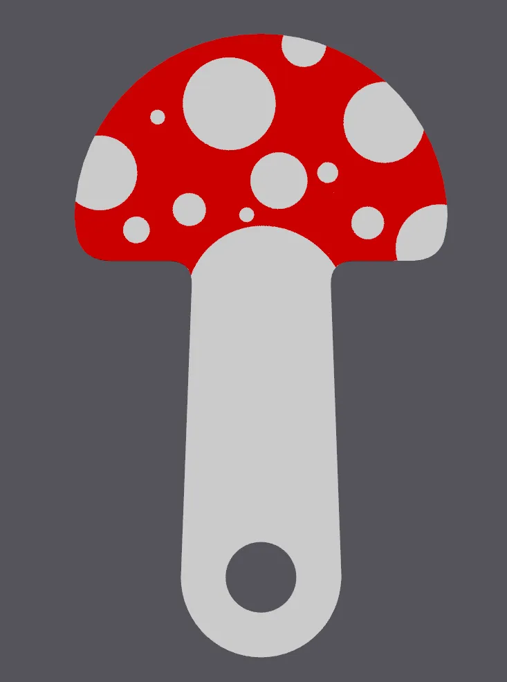 Mushroom Trolley Token by Heliakon - MakerWorld