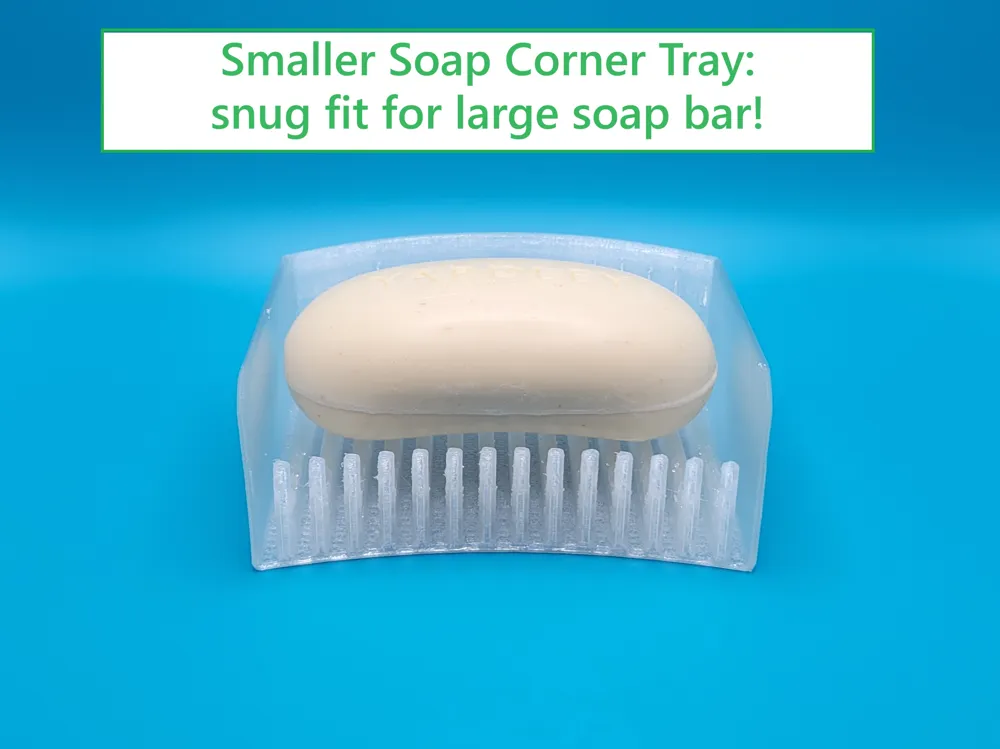 Soap Corner Tray with Drainage by Phil Caruso - MakerWorld