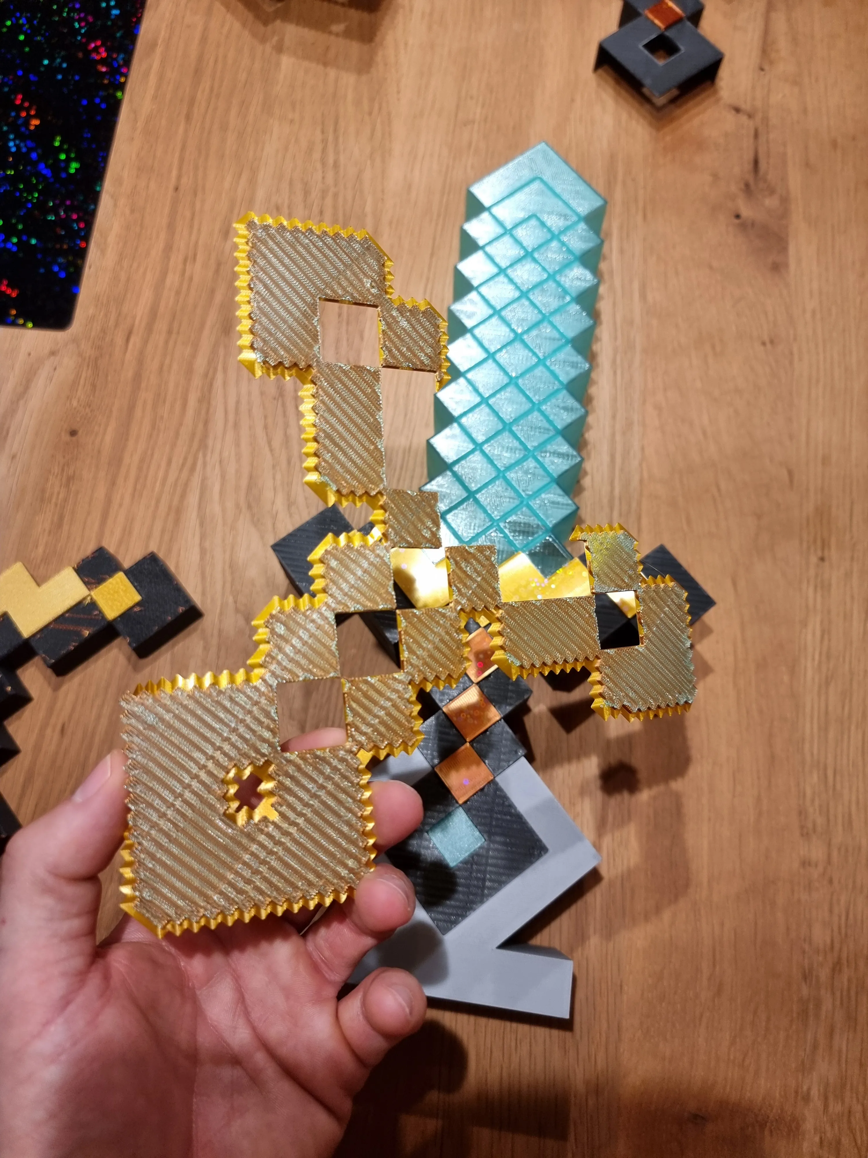 Magic Minecraft Sword (Sculpture / Lamp) by Basti85 - MakerWorld
