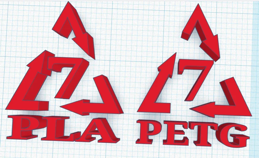 Recycling emblem for PETG or PLA by Apeiron - MakerWorld