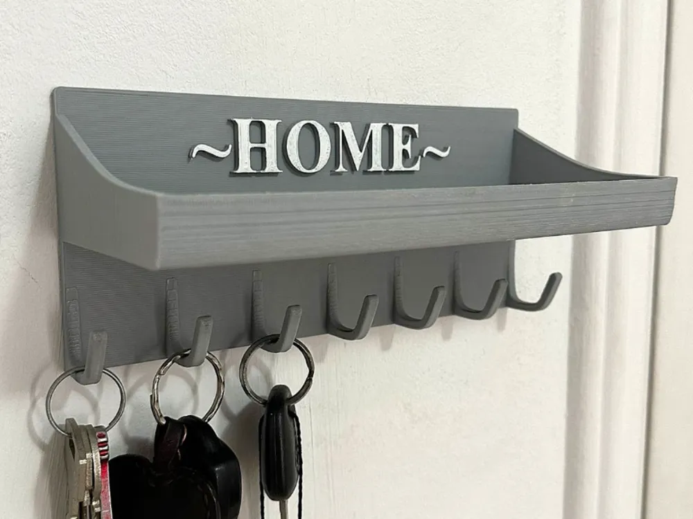 Key hanger with shelf - Free 3D Print Model - MakerWorld
