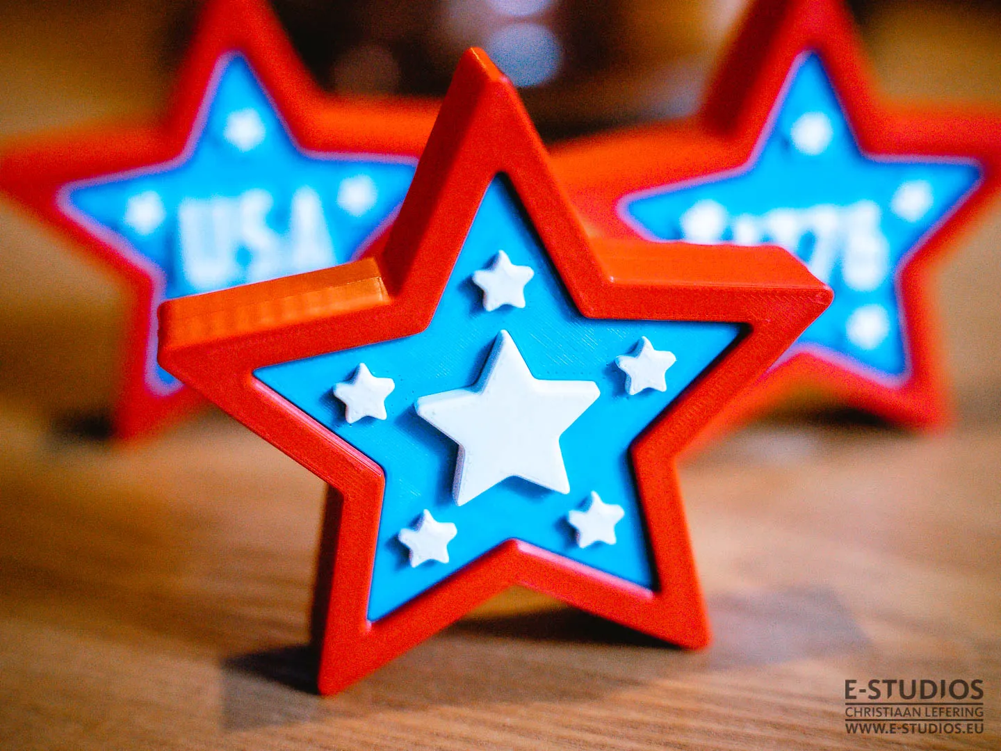 Fourth of July - Patriotic Stars - Decoration by ES_Chrizz MakerWorld ...