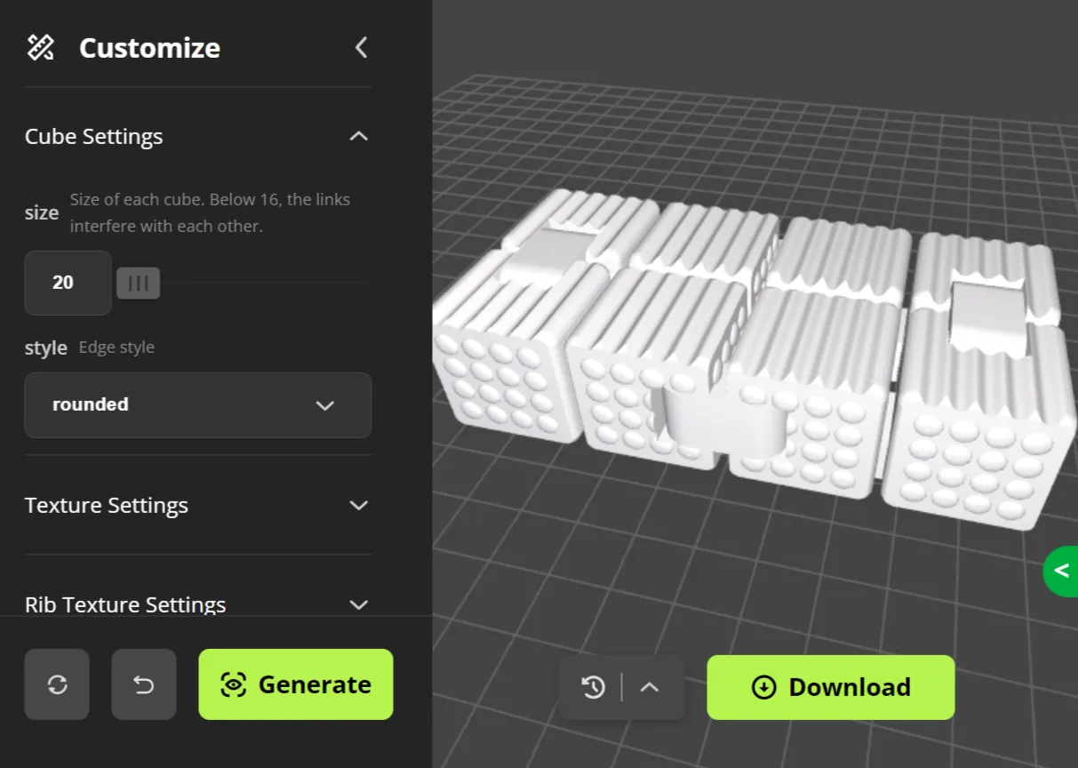 Customizable Textured Infinity Cube by waveman MakerWorld: Download ...