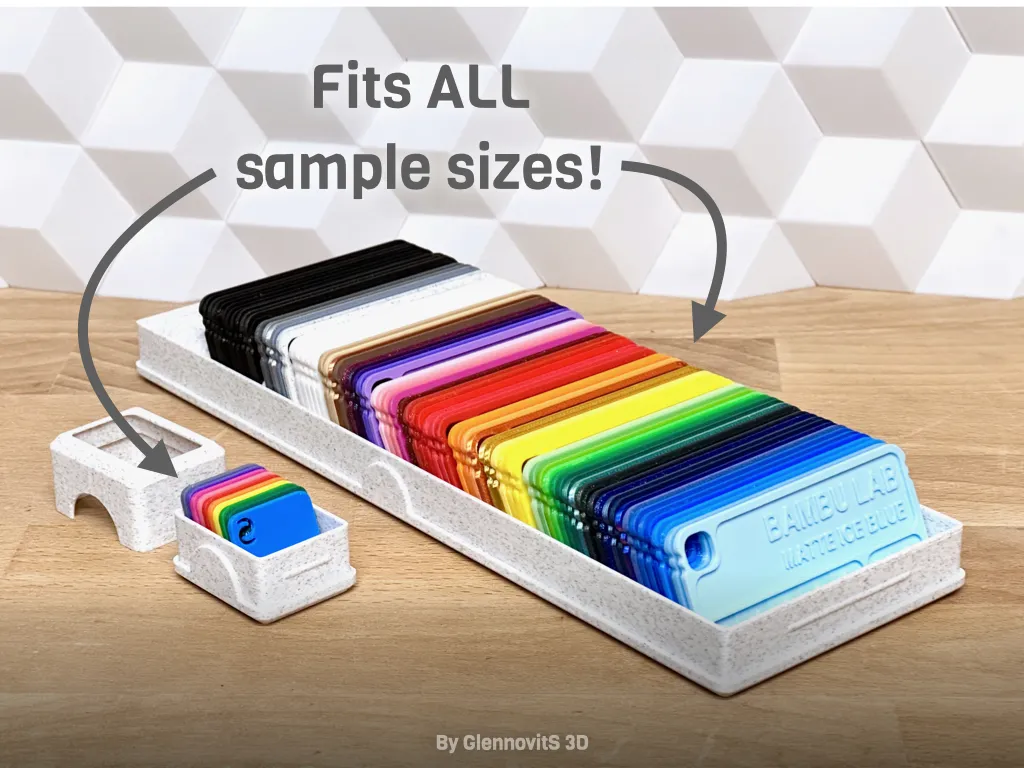 Ultimate Sample Box (customize filament swatch box - Free 3D Print ...