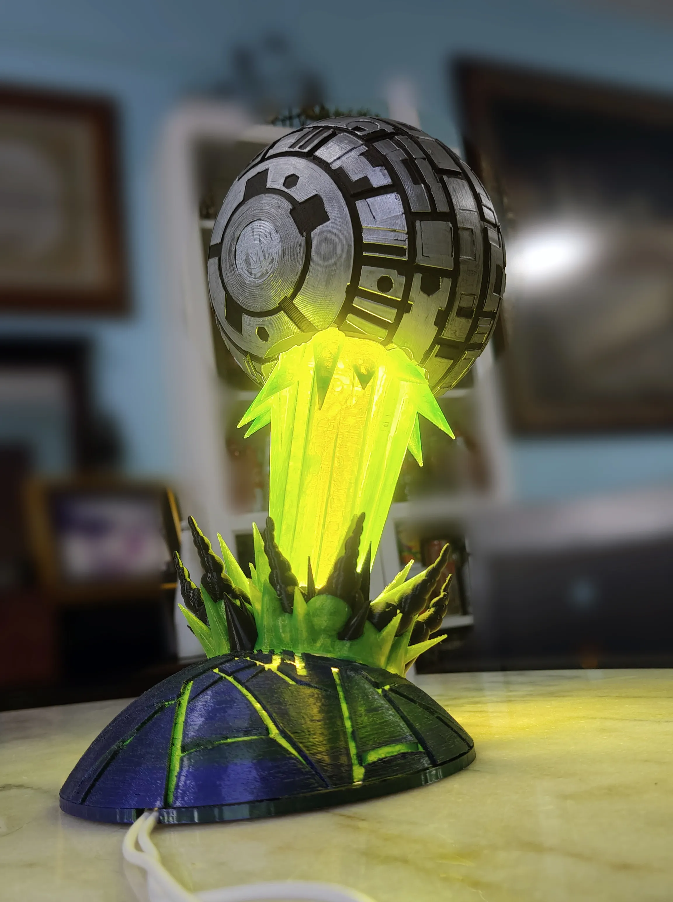 Deathstar Night Lamp - Free 3D Print Model - MakerWorld