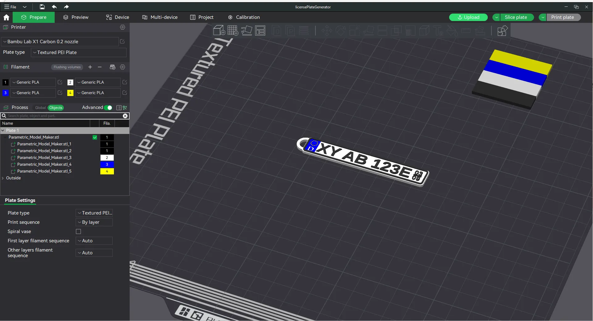 License Keychain Generator with auto size function by kevToeg - MakerWorld