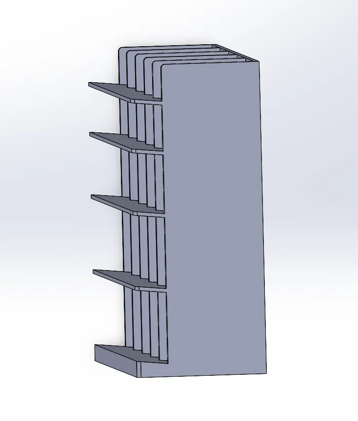 Vertical Tall Slanted Organizer by user_72554710 - MakerWorld