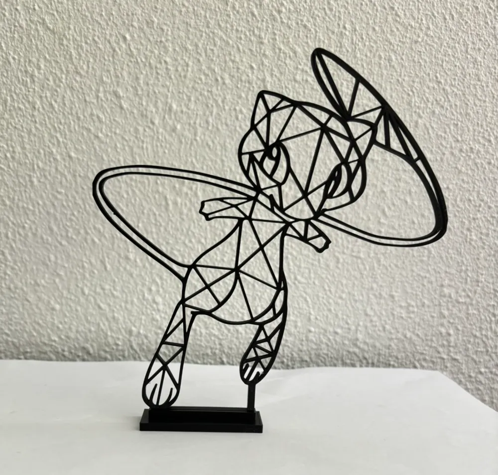 Geometric Mew Pokémon by 3DPrintastica - MakerWorld