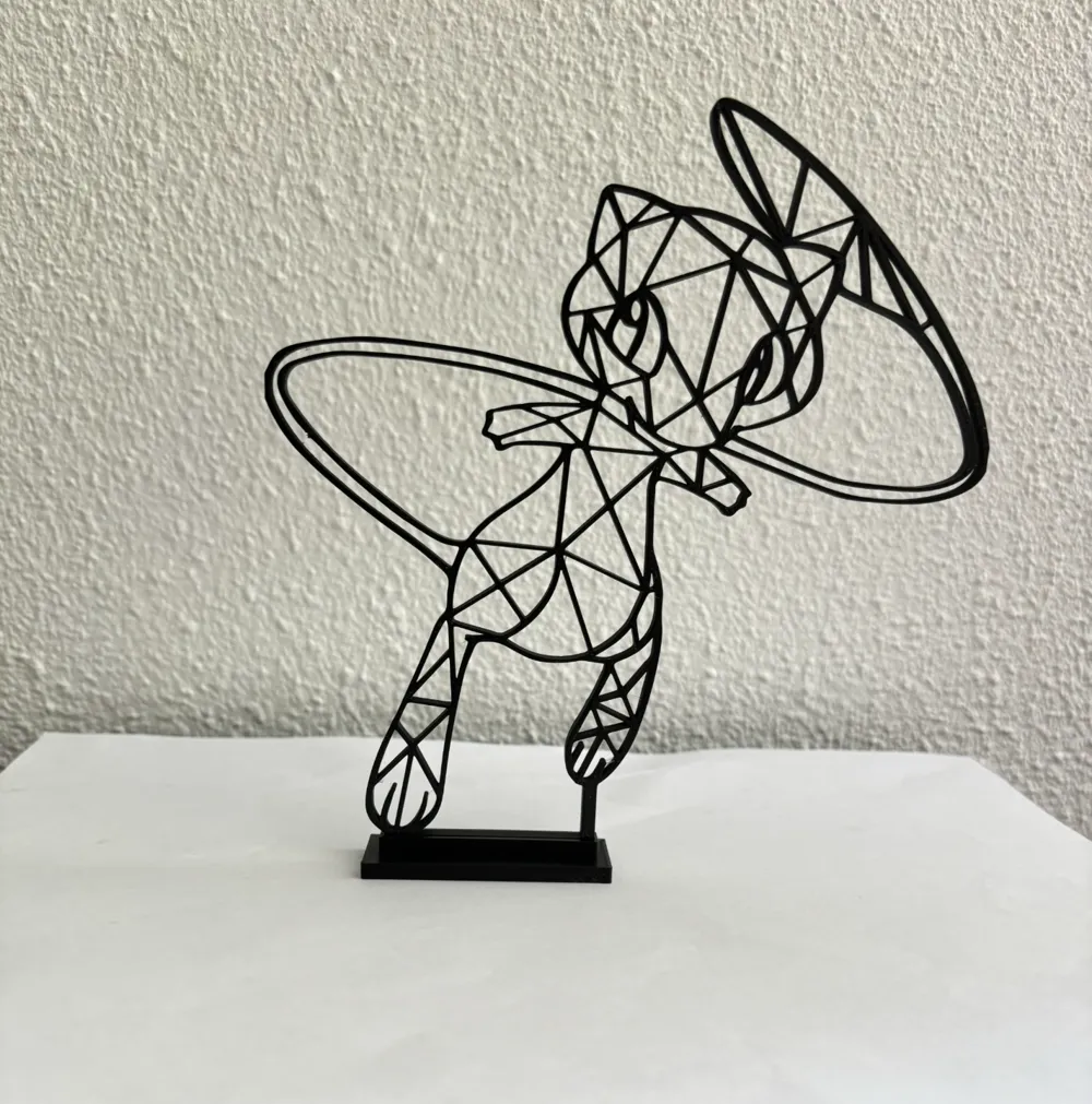 Geometric Mew Pokémon by 3DPrintastica - MakerWorld