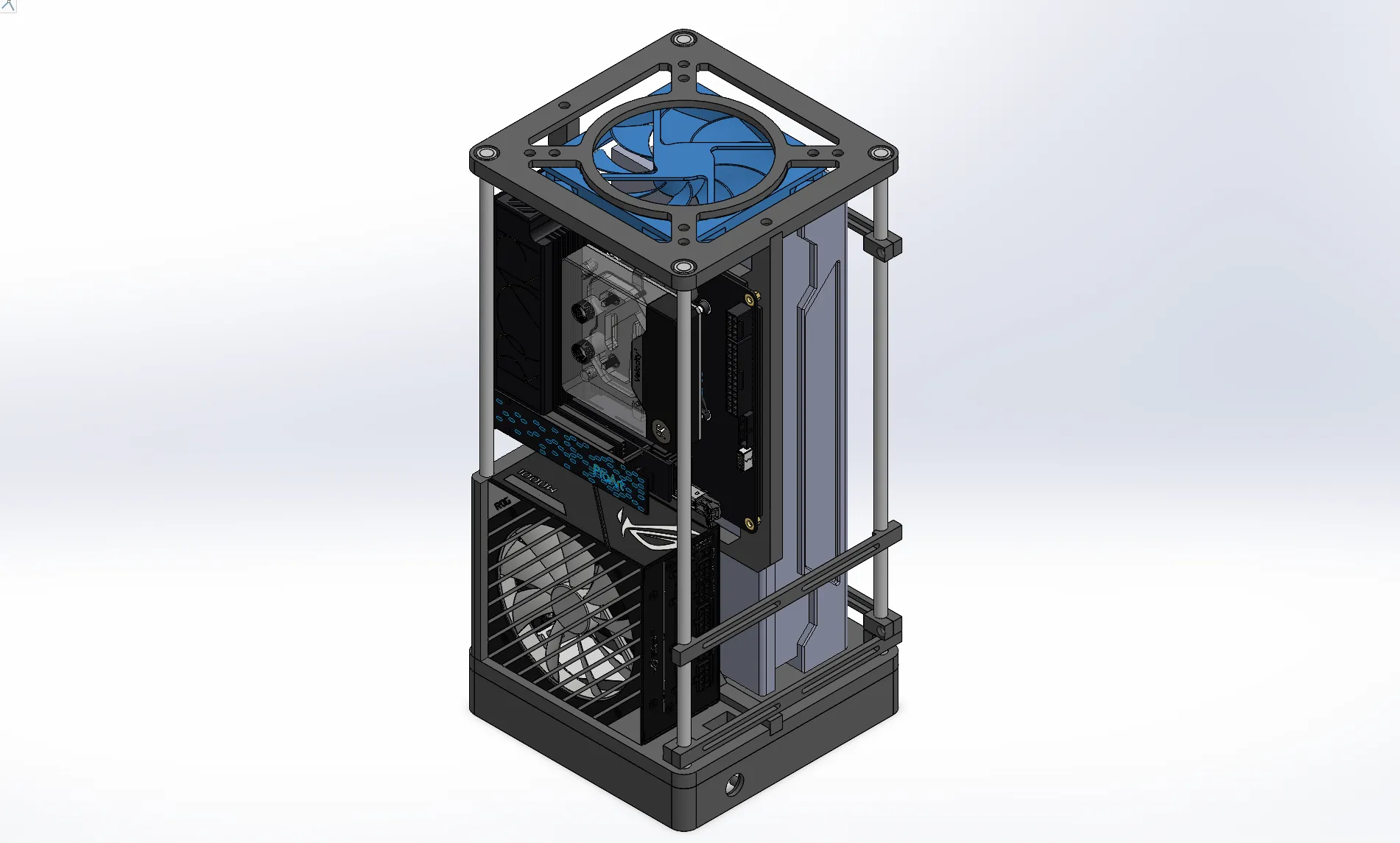 Optical Axis Vertical ITX Open Frame Chassis by 無形视觉 MakerWorld ...