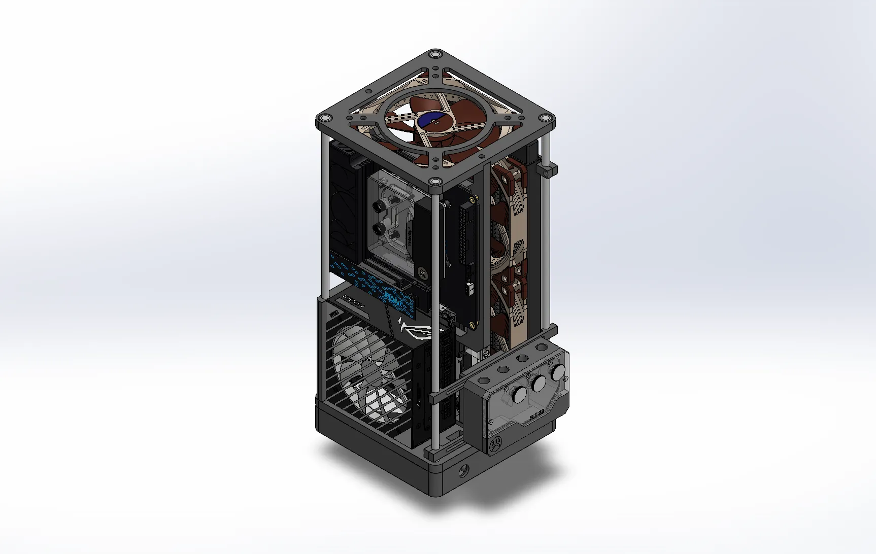Optical Axis Vertical ITX Open Frame Chassis by 無形视觉 MakerWorld ...