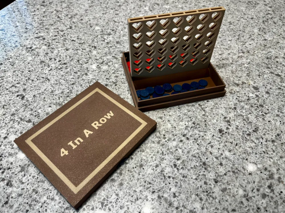 4 in a Row - Hearts - Snug Fit Remixed by Jerald - MakerWorld