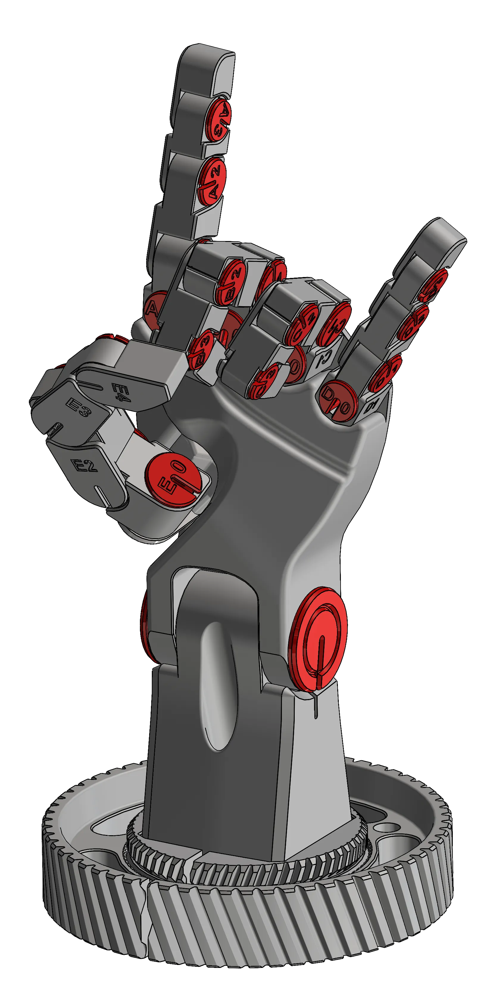 Poseable Robot Hand (Left Hand) (PLA) by Make-A-Print246 MakerWorld ...