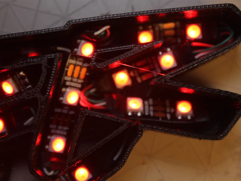 Cyberpunk LED logo - Free 3D Print Model - MakerWorld