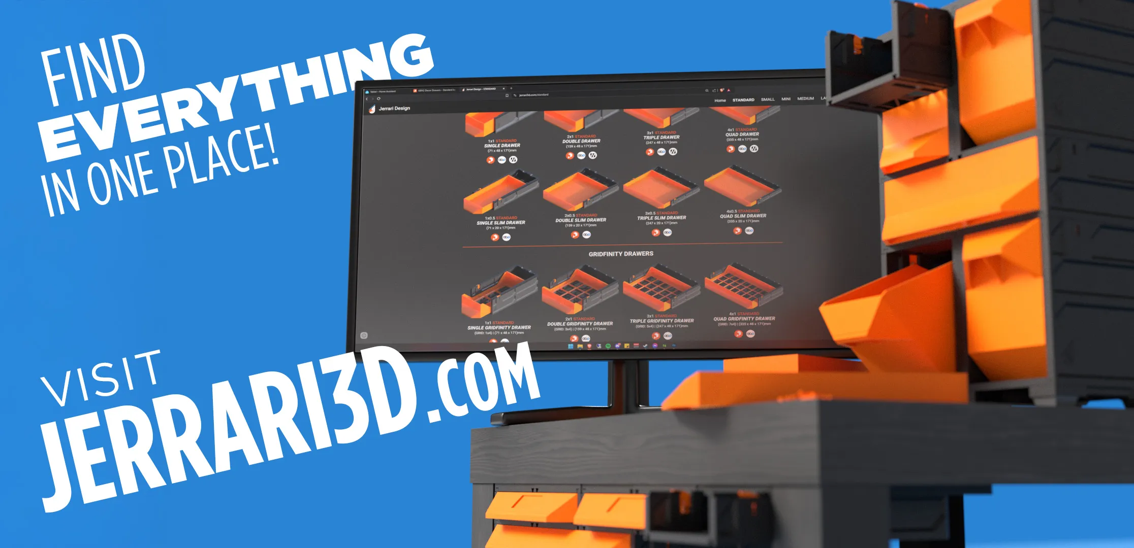 GEN2 Drawers - 185 (STANDARD) by Jerrari MakerWorld: Download Free 3D ...