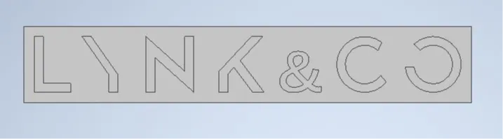 Lynk & Co car logo by α-氰基丙烯酸乙酯 - MakerWorld