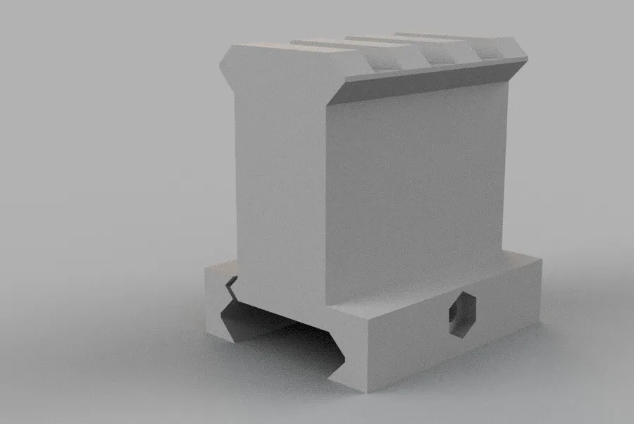 RIS/Picatinny riser (metric parts, airsoft) by Citruspers - MakerWorld