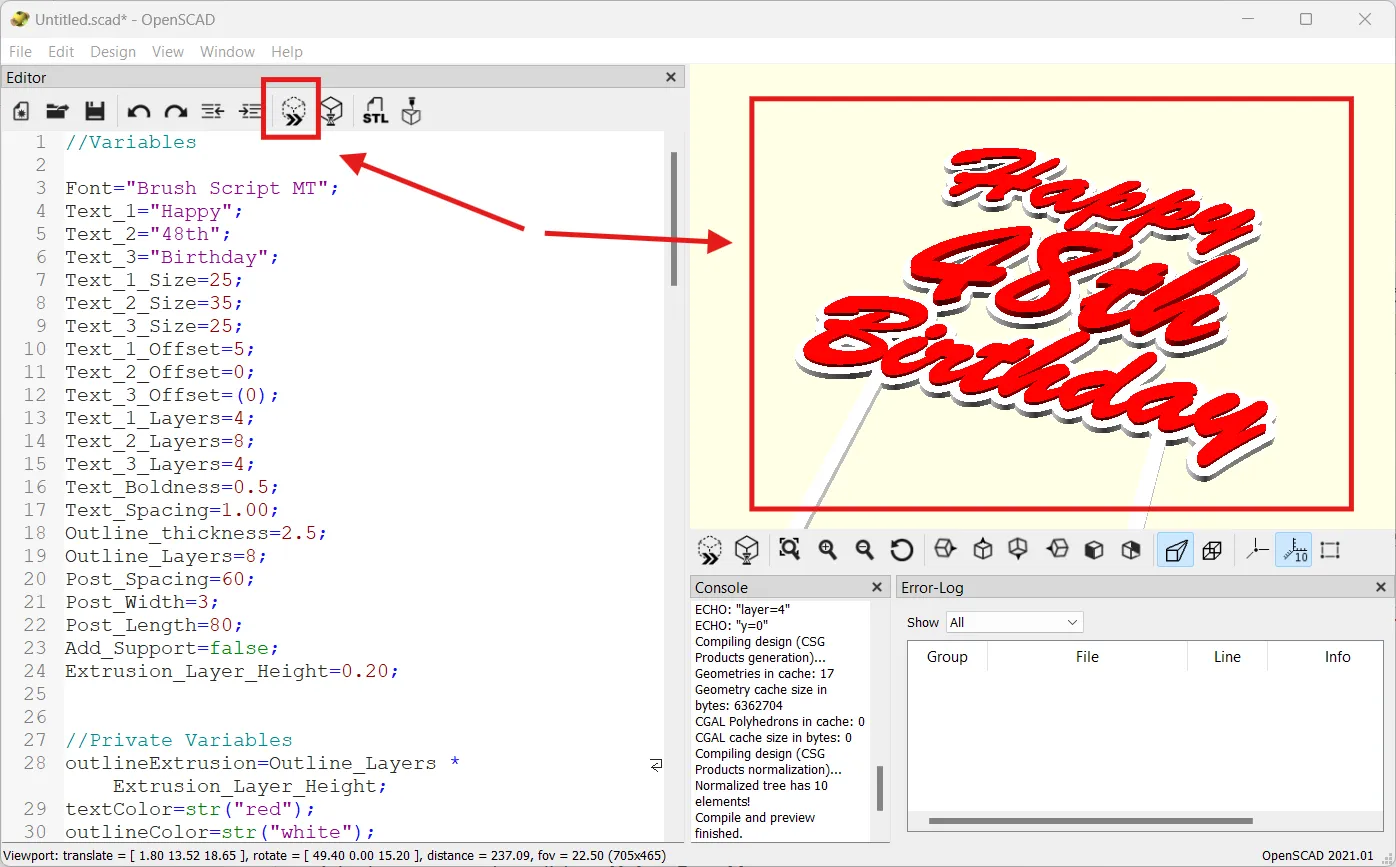 Cake Topper Generator by CCC - MakerWorld
