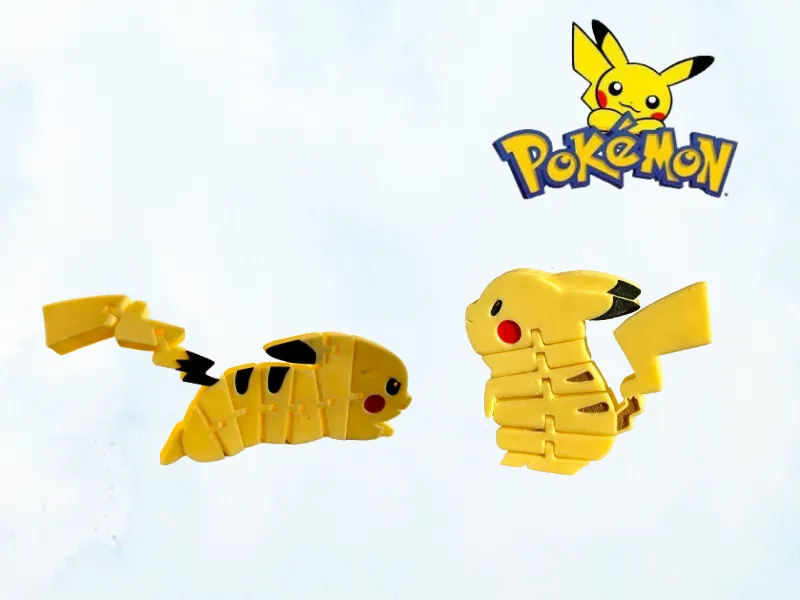 Flexi Pokémon - Pikachu jumping by 3DPrintsMom - MakerWorld