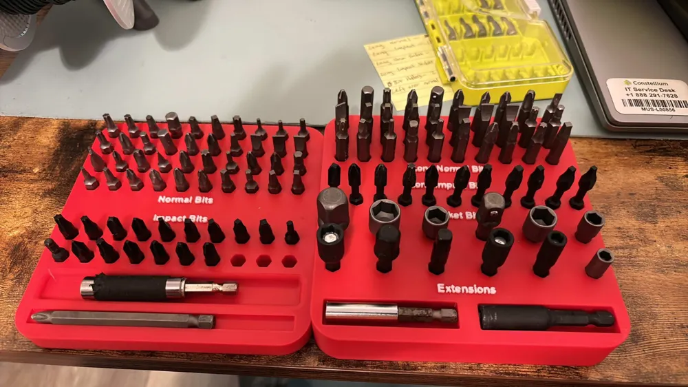 Bit holders for tool box by cheesypaints - MakerWorld