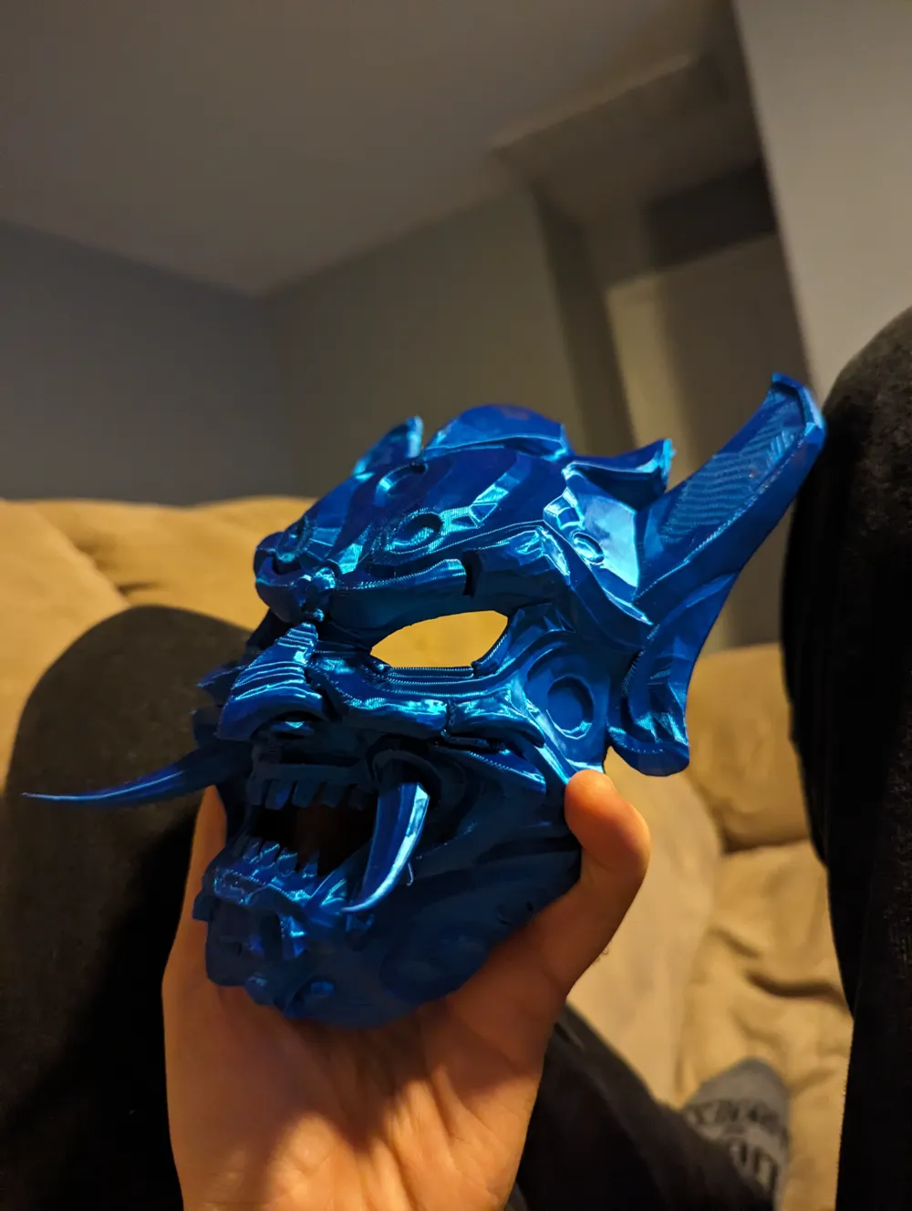 Blue Spirit Mask - Free 3D Print Model - MakerWorld