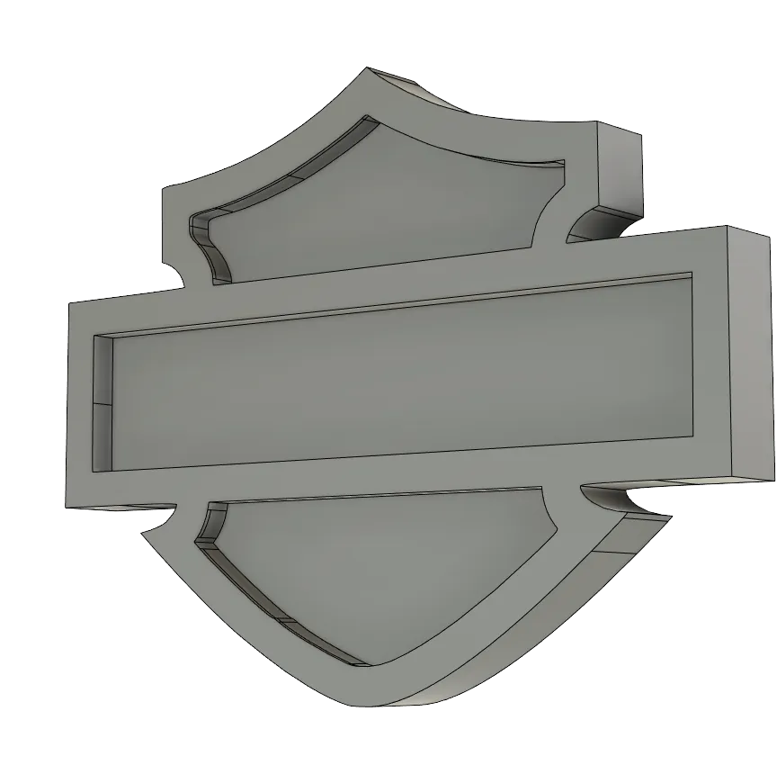 harley davidson logo frame by RaffaCNC - MakerWorld