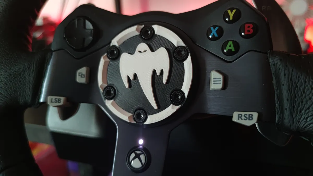 Logitech G920 Koenigsegg Ghost Plate - Free 3D Print Model - MakerWorld