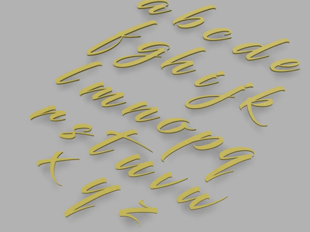 Letters by Three_Dee - MakerWorld