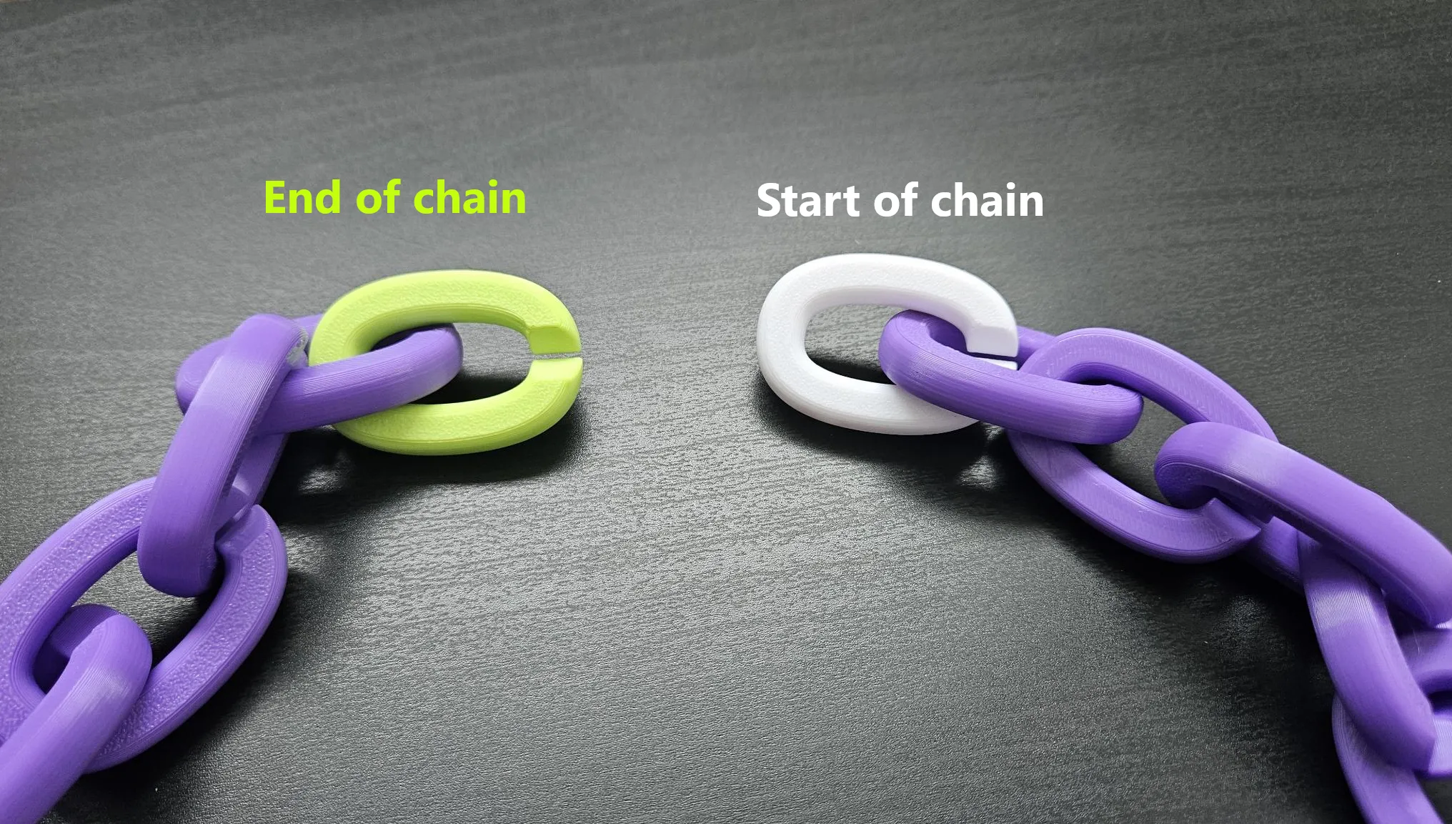 Chain Link (front/back connector, round) - Free 3D Print Model - MakerWorld