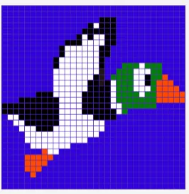 Duck Hunt - Nintendo videogame Pixel Puzzle by katergaris - MakerWorld