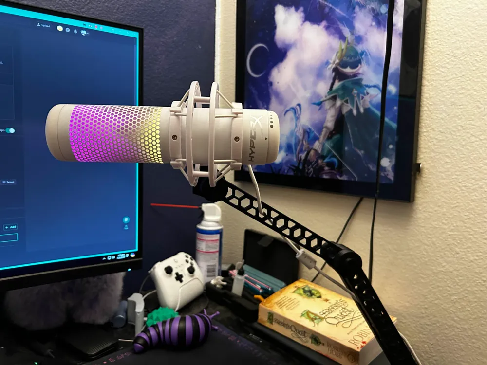 Hyperx mic adapter for flexible & sturdy phone arm Remixed by ...