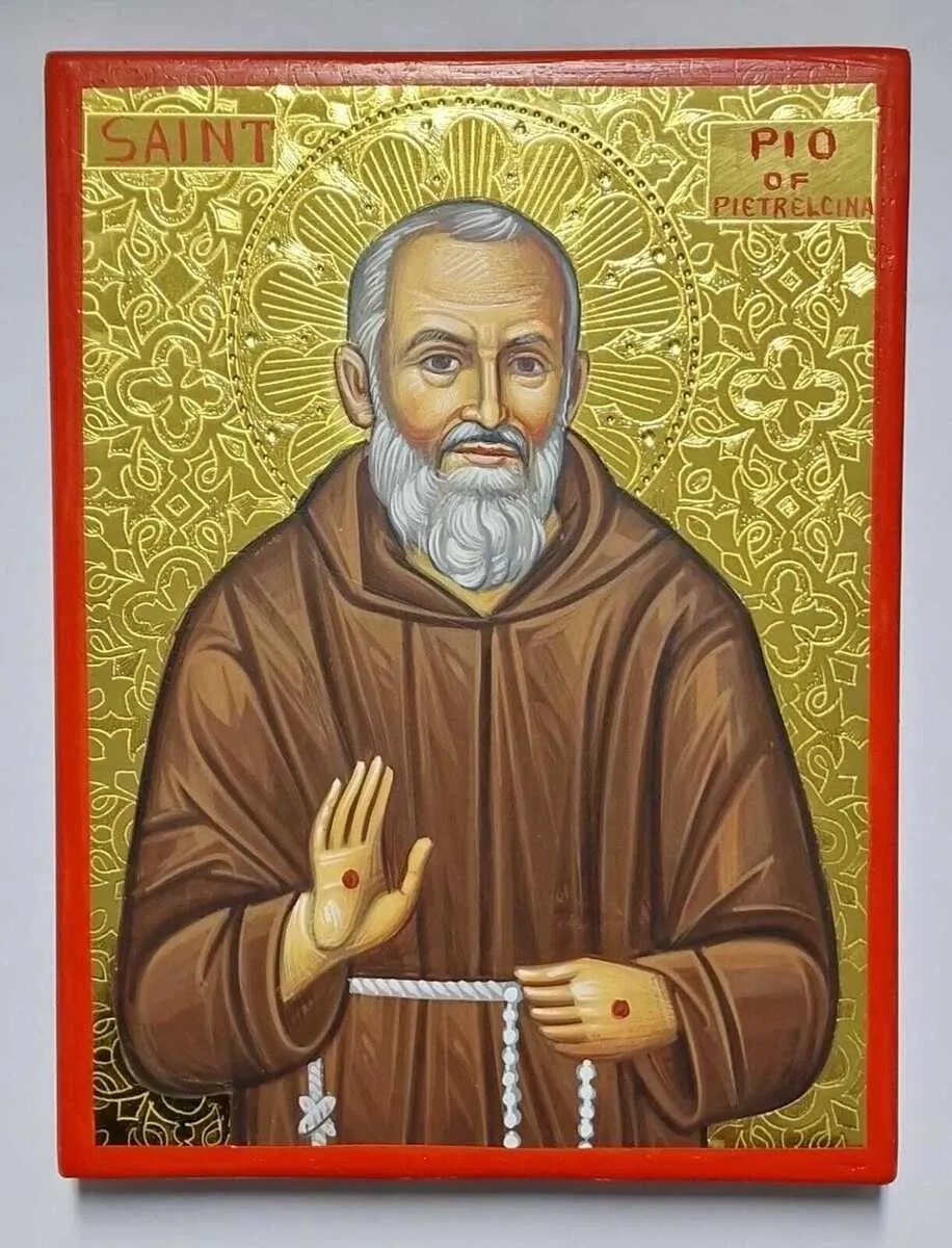 Padre Pio relief icon - Free 3D Print Model - MakerWorld