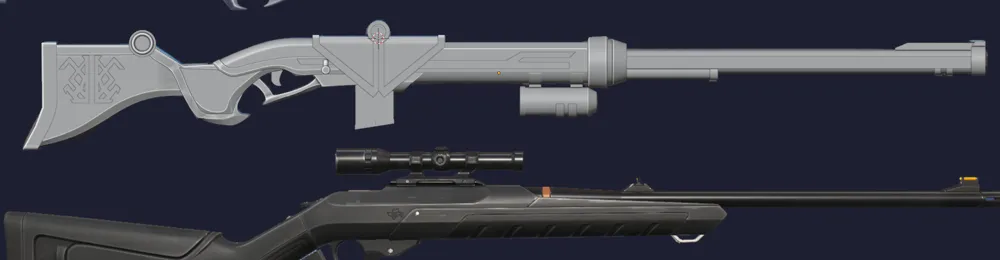 CAITLYN ARCANE SHOTGUN GUN 3D MODEL by TEON3D - MakerWorld