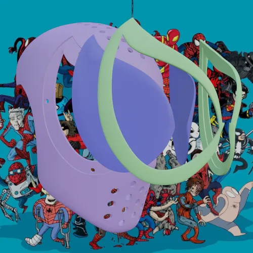 Ben Riley Inspired Spider-man Face Shell by Budwin MakerWorld: Download ...