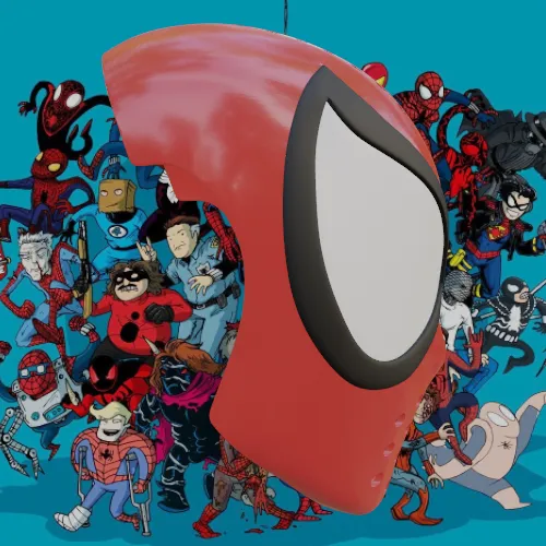 Ben Riley Inspired Spider-man Face Shell by Budwin - MakerWorld